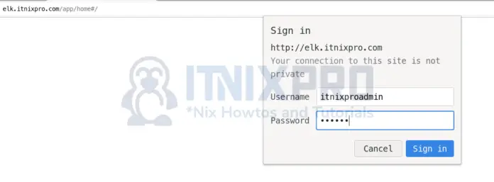 Configure Nginx Reverse Proxy for Kibana - itnixpro.com
