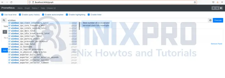 Monitor Windows system metrics using Prometheus node exporter - itnixpro.com