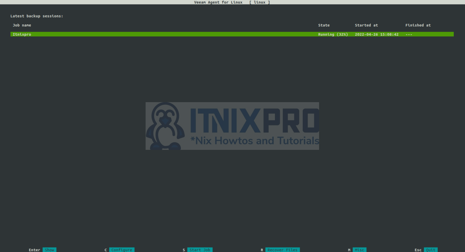 How to Backup Linux systems using Veeam Agent - itnixpro.com