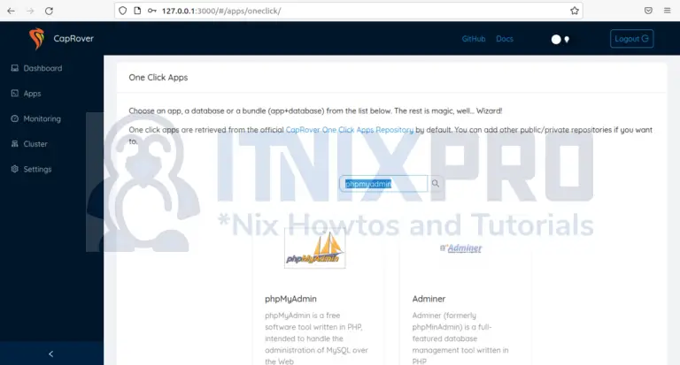Install CapRover on Ubuntu 20.04 - itnixpro.com