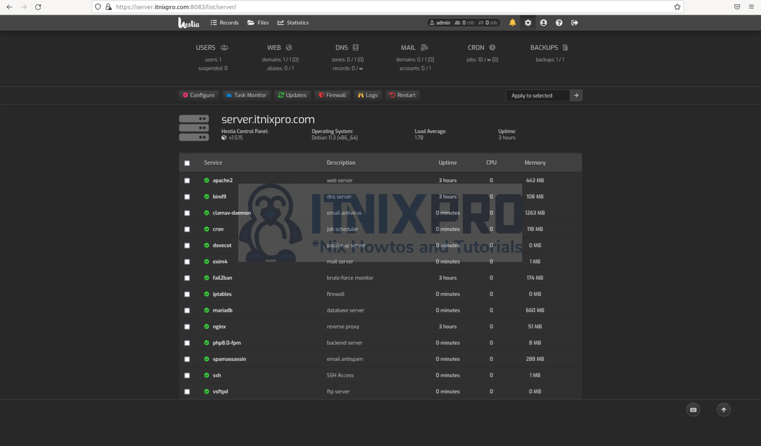 Install Hestia Control Panel On Debian 11