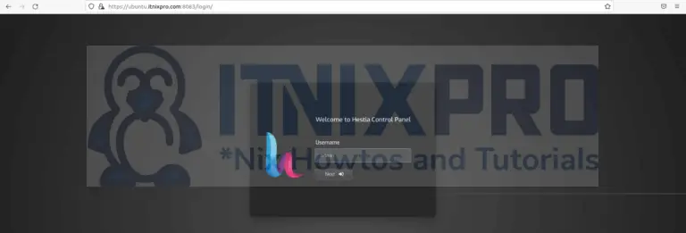 Install Hestia Control Panel on Ubuntu 20.04 - itnixpro.com Install Hestia Control Panel on Ubuntu 20.04 - itnixpro.com