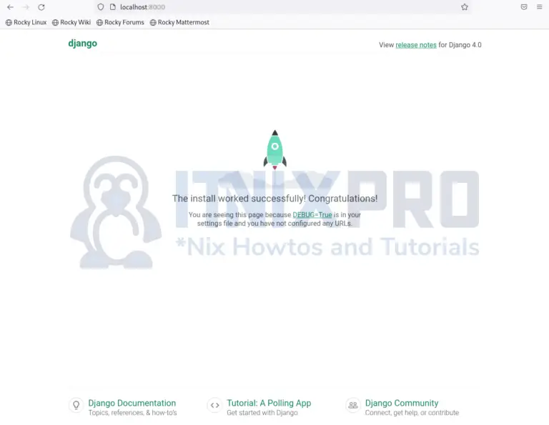 Install Django on Rocky Linux 9