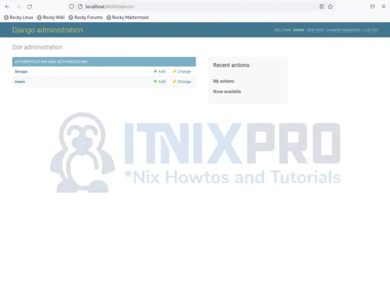 Install Django on Rocky Linux 9