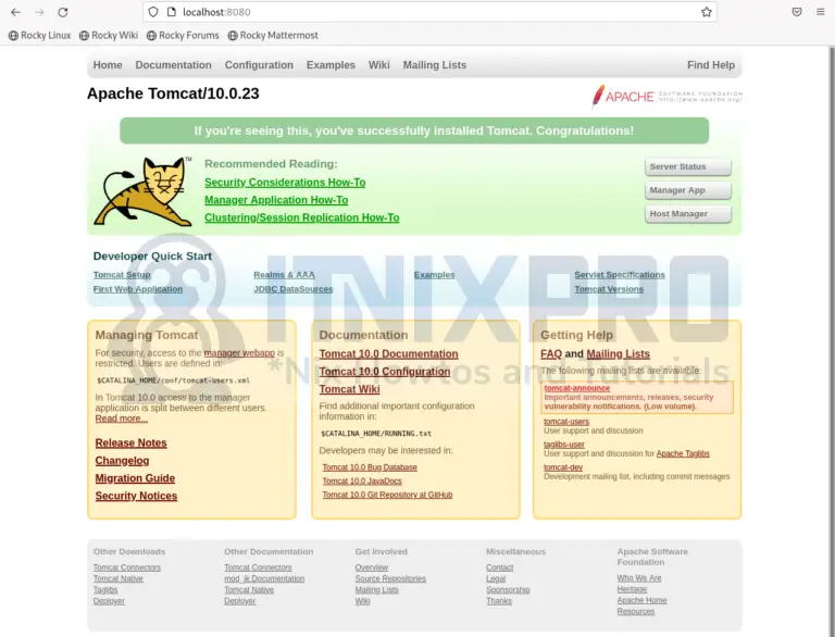 Install Apache Tomcat on Rocky Linux 9 - itnixpro.com