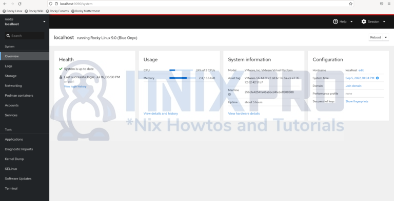 Install Cockpit on Rocky Linux - itnixpro.com