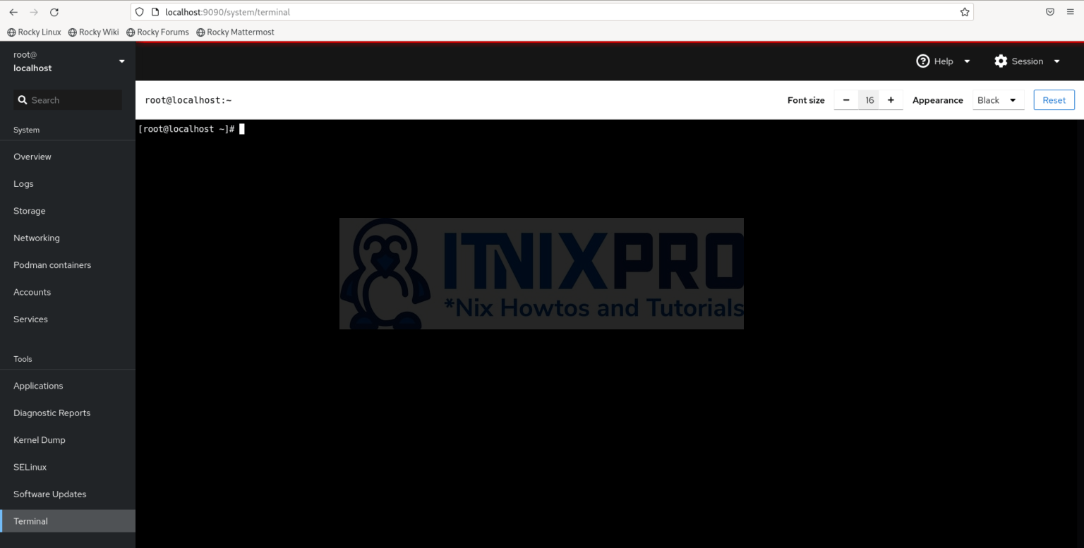 Install Cockpit on Rocky Linux - itnixpro.com