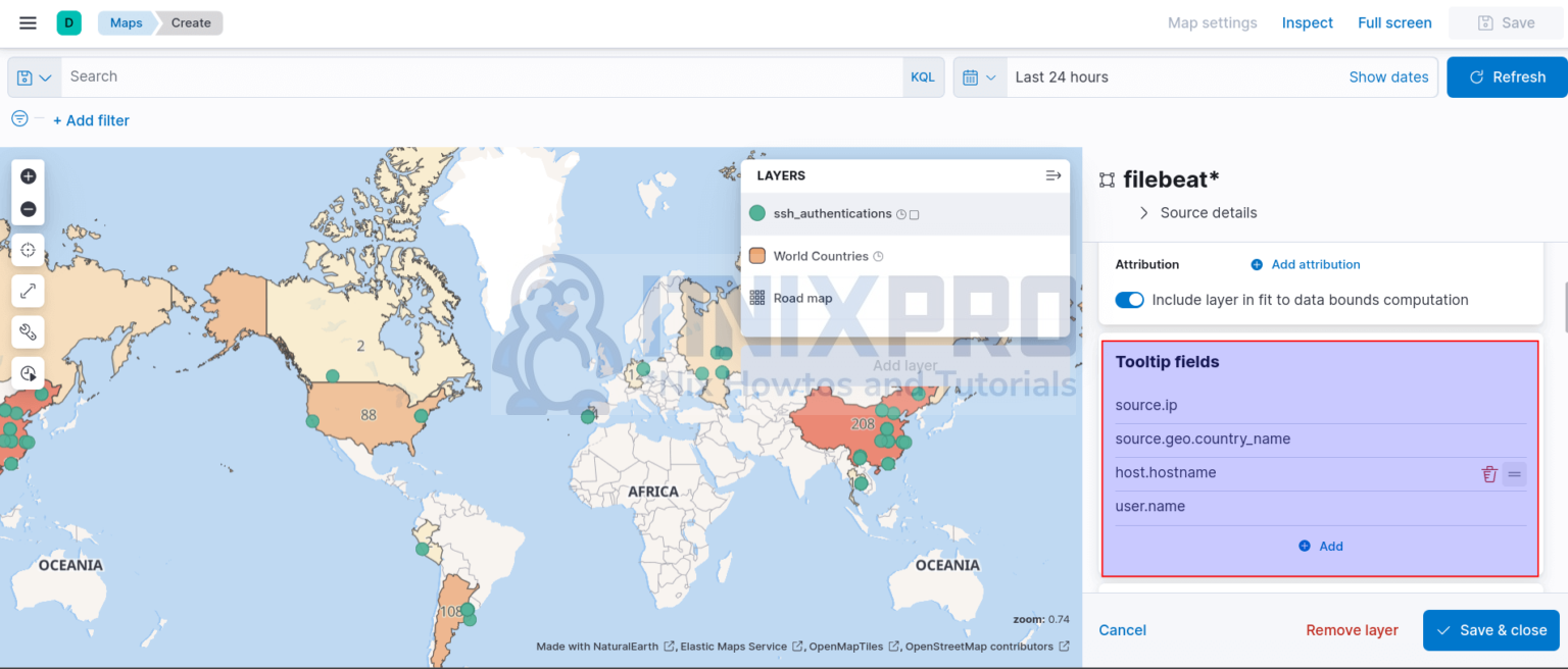 Create Data Map Visualization in Kibana - itnixpro.com