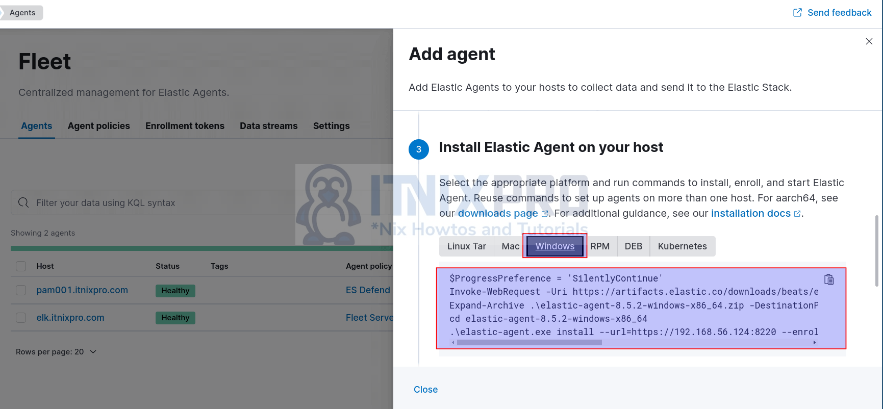 Install Elastic Agents On Windows Systems