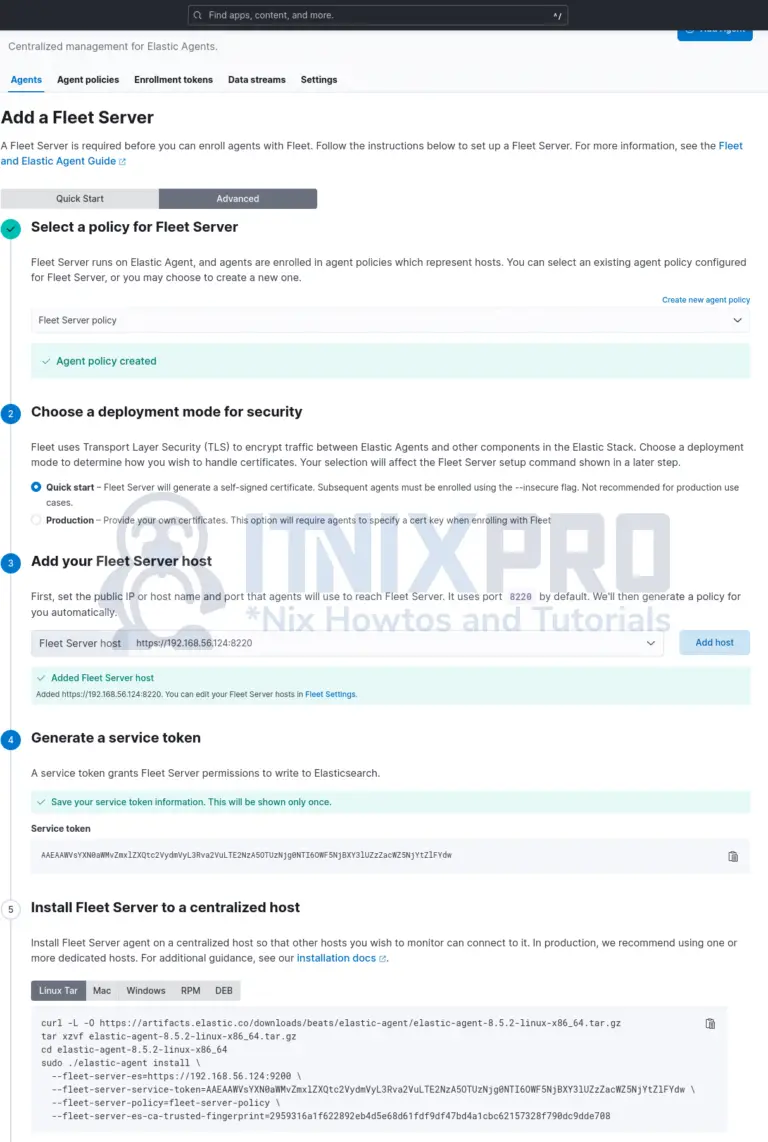 How to Setup ELK Stack Fleet Server - itnixpro.com