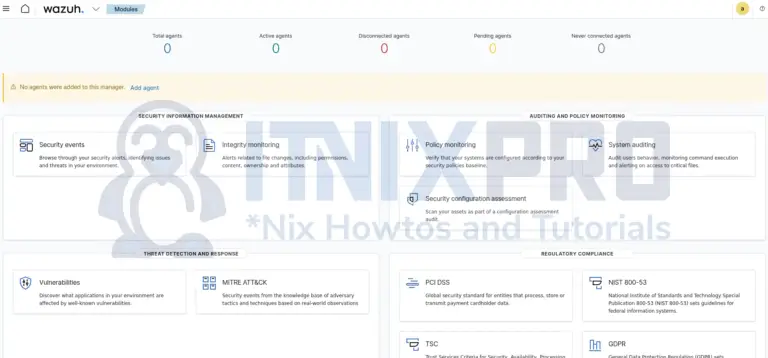 Install Wazuh Manager, Indexer and Dashboard on Ubuntu 24.04 - itnixpro.com